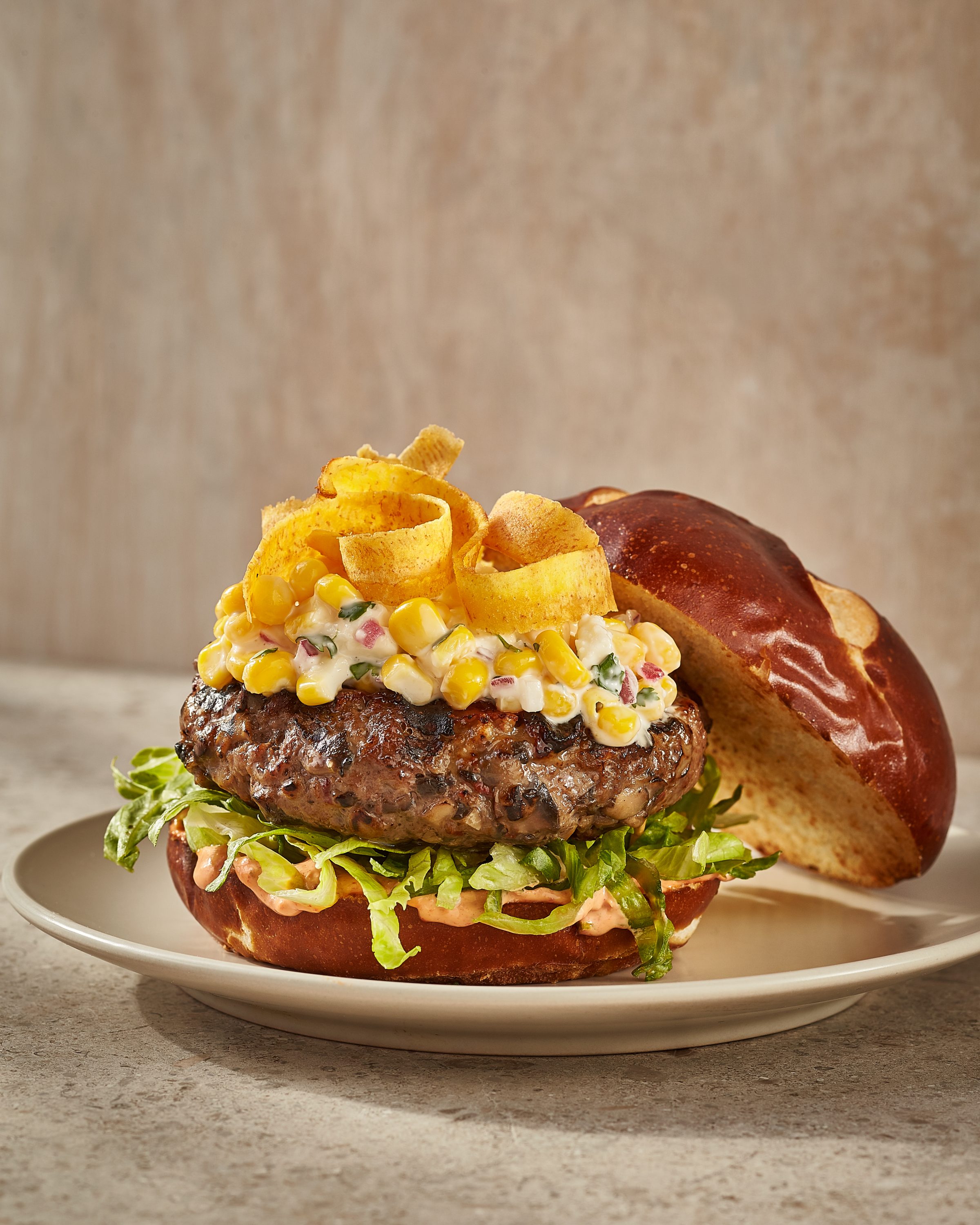 Street Corn Named Desire Blended Burger | Mushroom Recipes