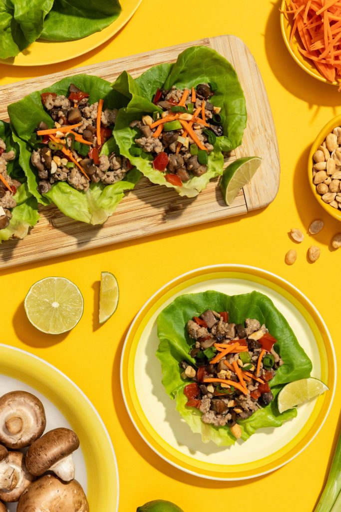 Blended Thai-Style Lettuce Cups | Mushroom Recipes